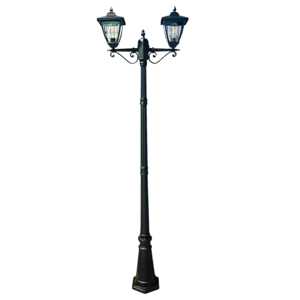 Stylish 2-Arm Garden Light Post 215cm Dubai - Lighting Grocer Dubai