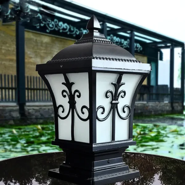 Classic Outdoor Garden Post Light Waterproof Lamp - Lighting Grocer Dubai